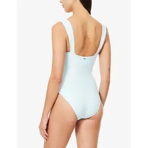 Simkhai Kyle Bustier One Piece Swimsuit - Sky