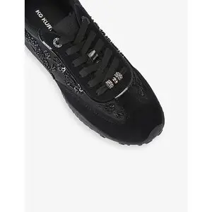 Kurt Geiger Mesh Trainers - Black