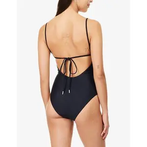 Simkhai Juniper Scoop-neck Swimsuit - Black Multi