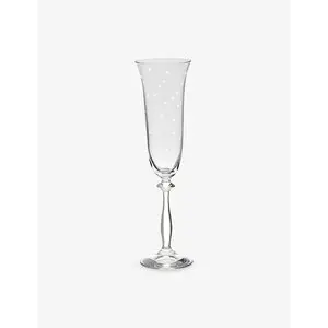 ANNA + NINA Starry Eve Glass Champagne Flute - White
