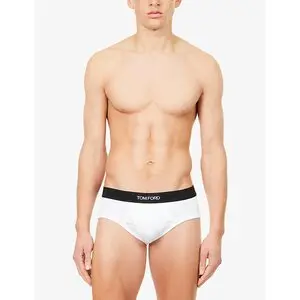 TOM FORD Branded Pack Of Two Stretch-cotton Briefs Xxl