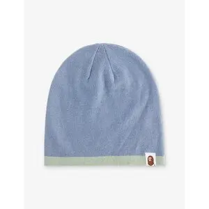 A BATHING APE Mad Face Knit Beanie Hat