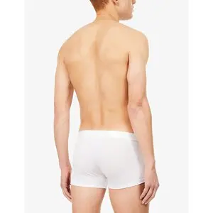 Sunspel Branded Mid-rise Stretch-woven Trunks - White