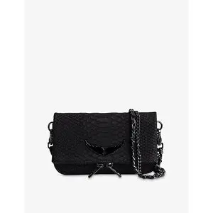 Zadig&Voltaire Rock Nano Soft Savage Leather Clutch - Black
