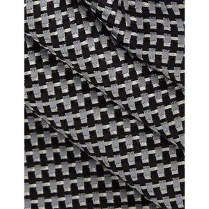 TOM FORD Geometric-print Silk Neck Tie - Silver