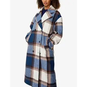 OMNES Checked Woven Coat