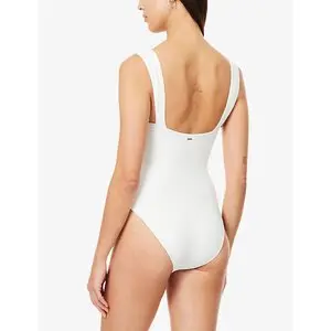Simkhai Kyle Bustier One-piece Swimsuit - White