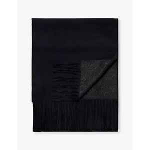 Eton Fringed Two-face Cashmere Scarf