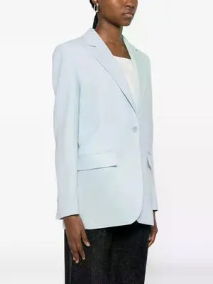 Sandro Sequined Striped Blazer - Blue