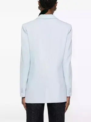 Sandro Sequined Striped Blazer - Blue