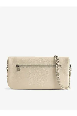Zadig&Voltaire Rock Bloomy Leather Clutch