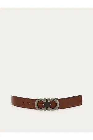 FERRAGAMO Reversible Gancini Belt - Red
