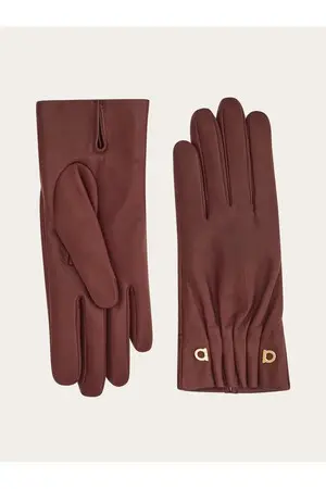 FERRAGAMO Nappa Gloves - Natural