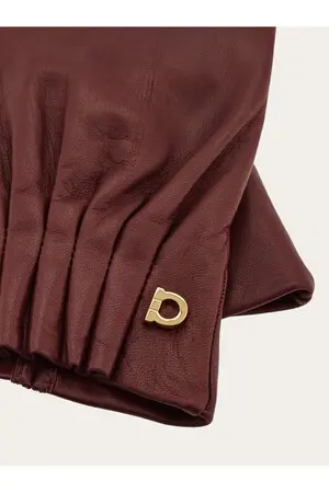 FERRAGAMO Nappa Gloves - Natural