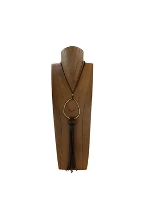 MENINA STEP Porto Long Necklace - Chocolate