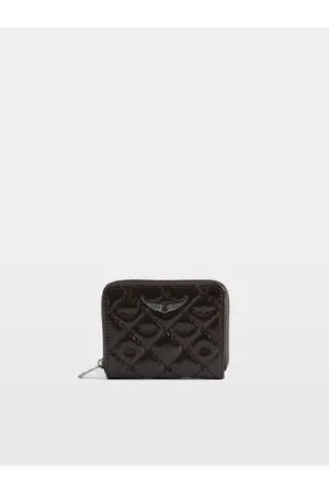 Zadig&Voltaire Mini Zv Vintage Monogram Wallet - Brown