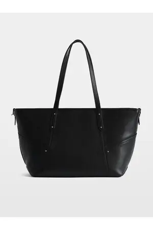 Zadig&Voltaire Grained Leather Tote Bag