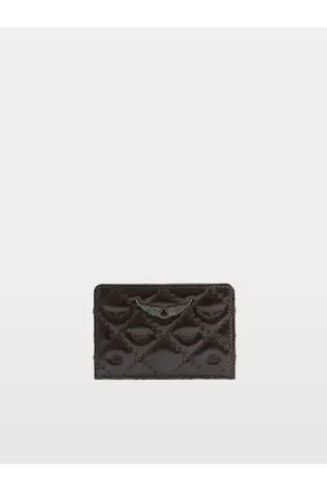 Zadig&Voltaire Zv Pass Vintage Monogram Cardholder - Brown