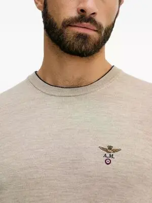 AERONAUTICA MILITARE Embroidered Detail Sweater