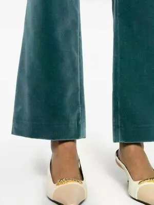 La DoubleJ Velvet Cropped Trousers