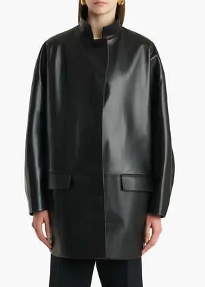 Khaite Mura Leather Coat