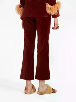 La DoubleJ 24/7 Velvet Cropped Trousers