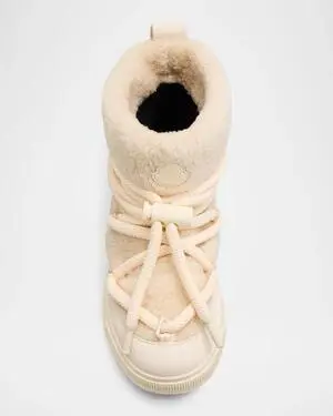 Moncler Altive Mid Teddy Snow Boots - Tapioca