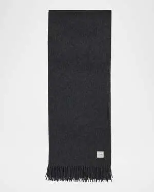 TOTEME Cashmere And Wool Scarf - Charcoal