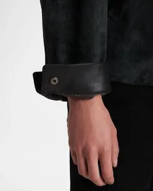 TOM FORD Brushed Suede Bomber Jacket - Shadow