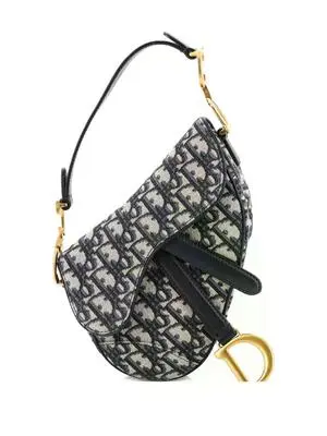 Dior Saddle Handbag Oblique Canvas Mini Shoulder Bag - Blue