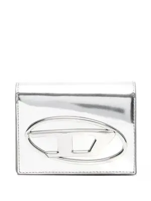 DIESEL® 1dr Logo Wallet - Silver