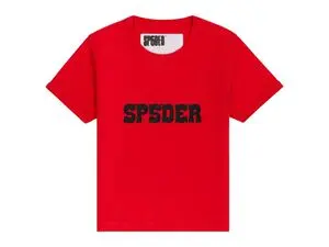 SP5DER Western Logo Baby Tee Shirt - Red