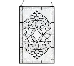 RIVER OF GOODS 20' H Clear Glass Modern Window Panel - One-color