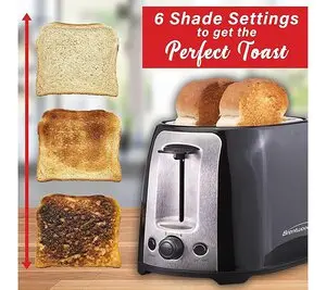 BRENTWOOD 2-slice Cool Touch Toaster