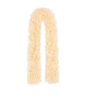 Valentino Garavani Feather Scarf - White