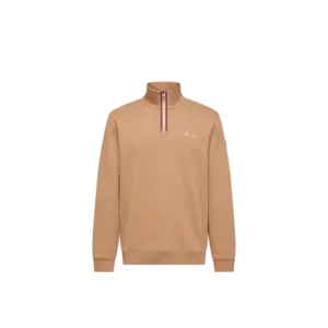 Moncler Embroidered Logo Turtleneck Sweatshirt - Beige