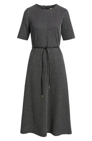 Anne Klein Micro Check A-line Dress