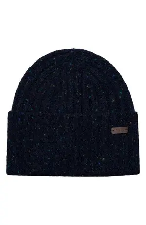 Eton Donegal Wool Blend Beanie Dark Blue