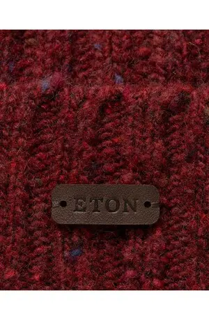Eton Donegal Wool Blend Beanie - Medium Red
