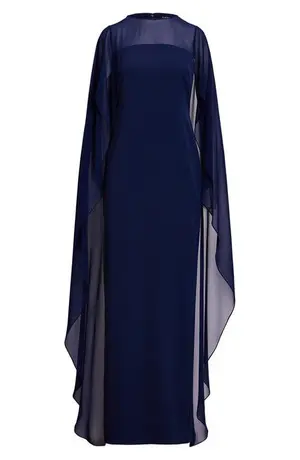 Ralph Lauren Lavati Capelet Gown
