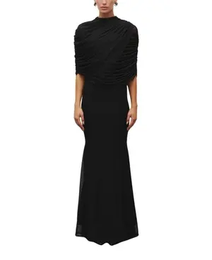 HEIRESS BEVERLY HILLS Sheer Cape - Black