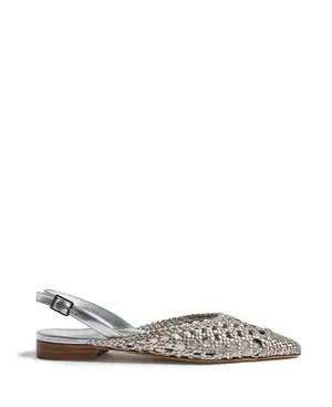 Marion Parke Metallic Nappa Slingback Flats
