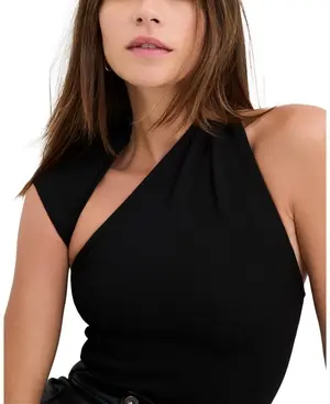 MARCELLA Manhattan Sleeveless Top - Black