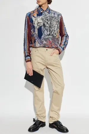 Etro Cotton Tapered-leg Trousers