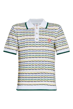 Casablanca Polo With Logo - Multicolour