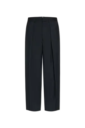 TOM FORD Straight Leg Wool-cashmere Trousers - Black