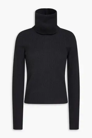 Proenza Schouler Ribbed-knit Turtleneck Sweater - Charcoal