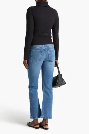 Proenza Schouler Ribbed-knit Turtleneck Sweater - Charcoal