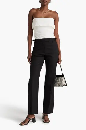 Proenza Schouler Wool-blend Twill Straight-leg Pants