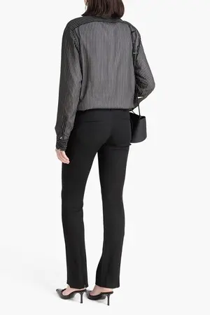 Acne Studios Wool-blend Crepe Straight-leg Pants